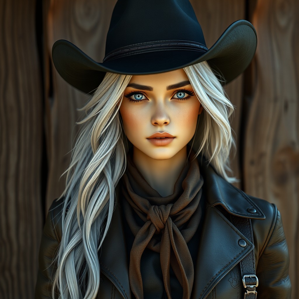 Hyper-Realistic Western Woman 3D Render | Idyllic AI