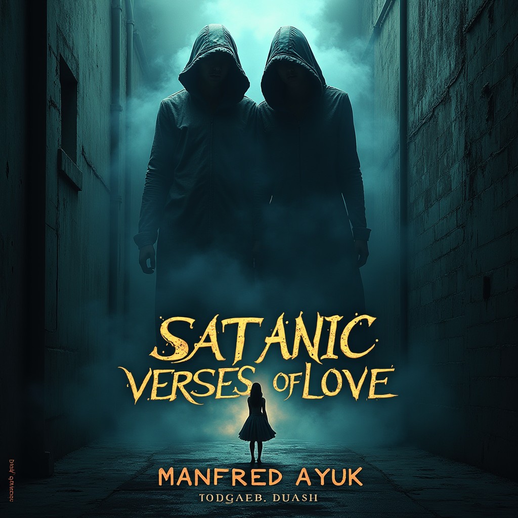 Satanic Verses of Love - Wicked Twins by Manfred Ayuk | Dark Book Cover Art