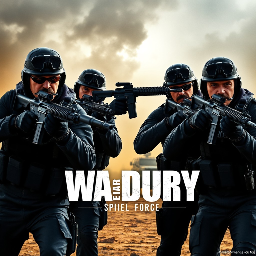 Epic Modern Warfare Film Poster Design | Tactical Soldiers in Action