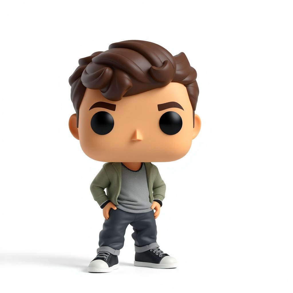 Realistic Funko Pop Figure of Young Male 'Shiley'
