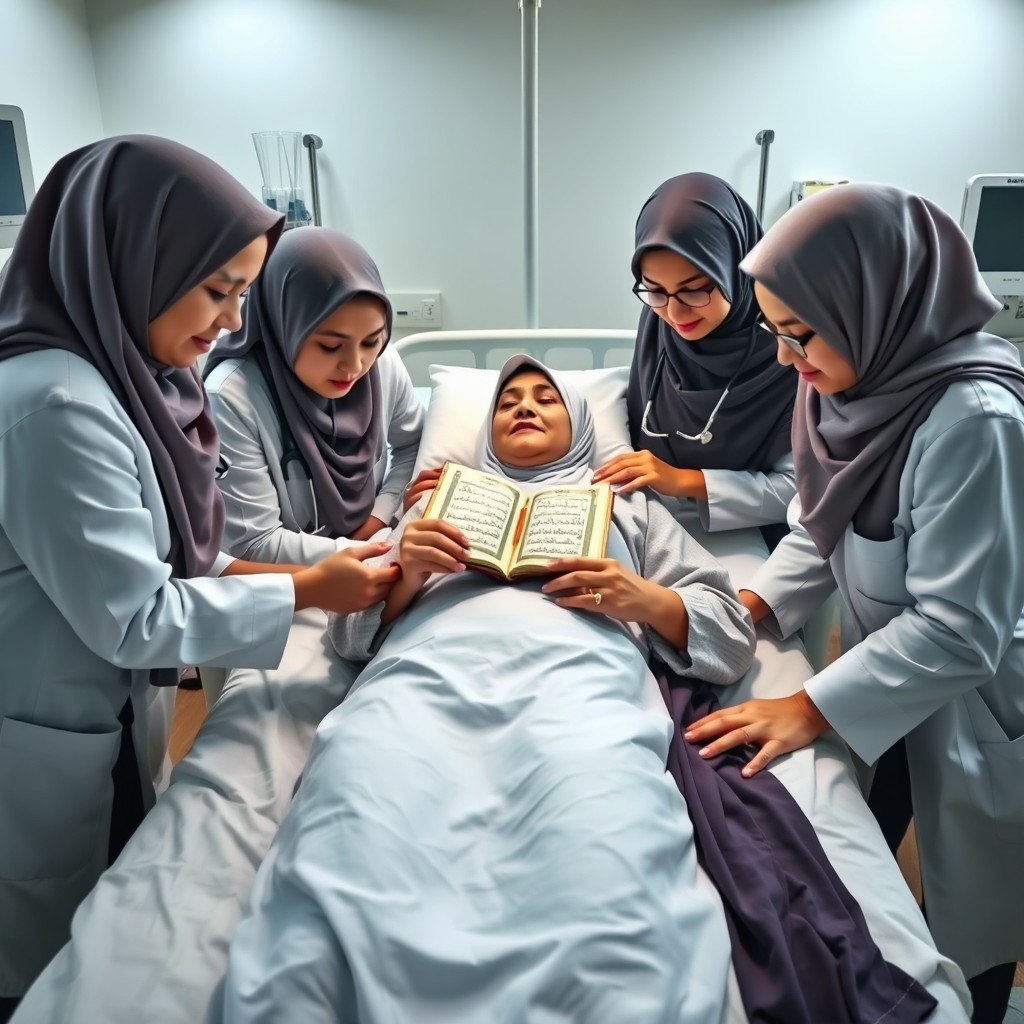 Compassion in Care: A Heartfelt Moment in a Hospital Room