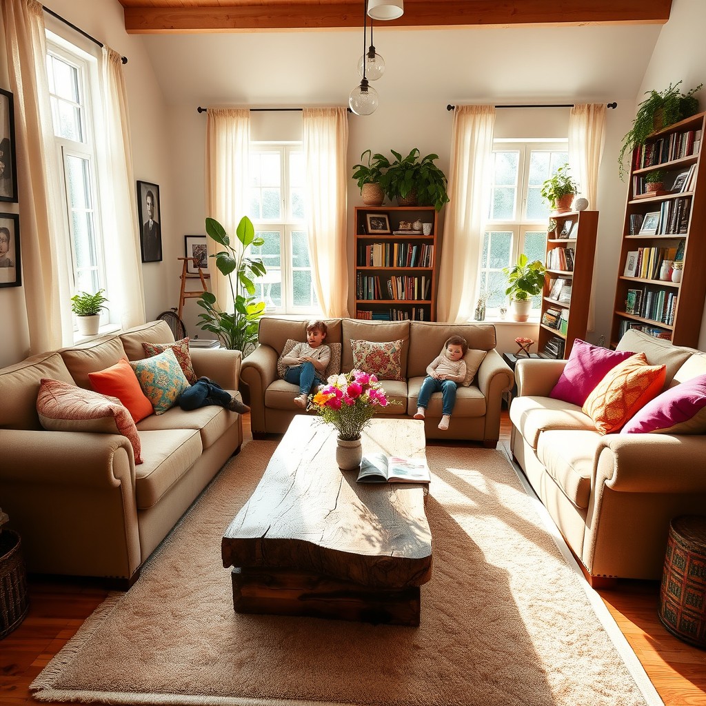 Cozy Family Living Room Design Ideas | Idyllic