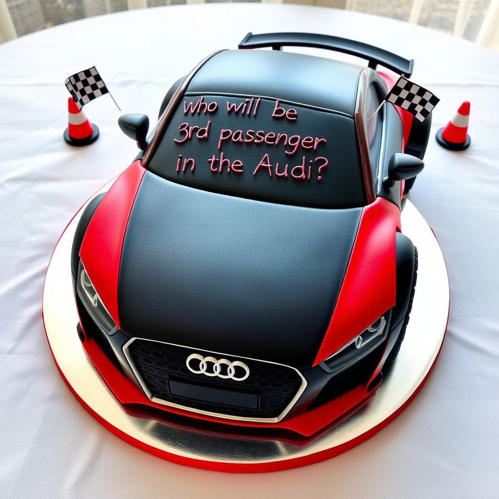 Sporty Audi Car Cake Design - A Sweet Celebration