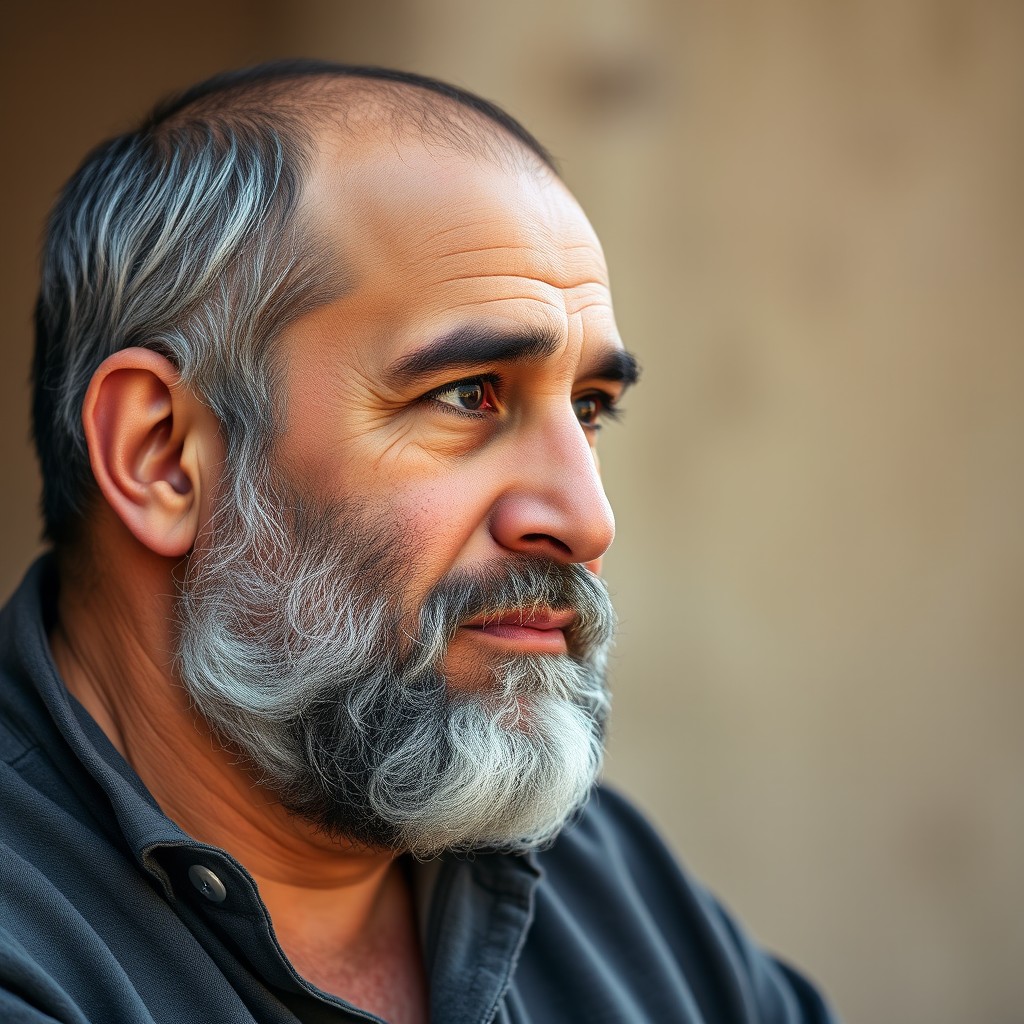 Thoughtful Portrait of a Middle Eastern Man - Wisdom and Experience