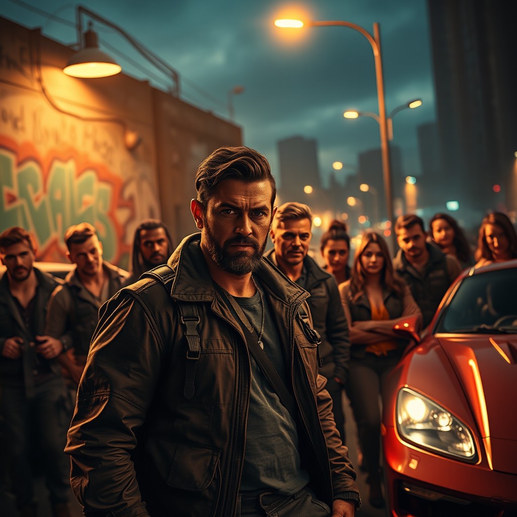 Dynamic Modern Cartel Scene: Tension and Style in Urban Graffiti