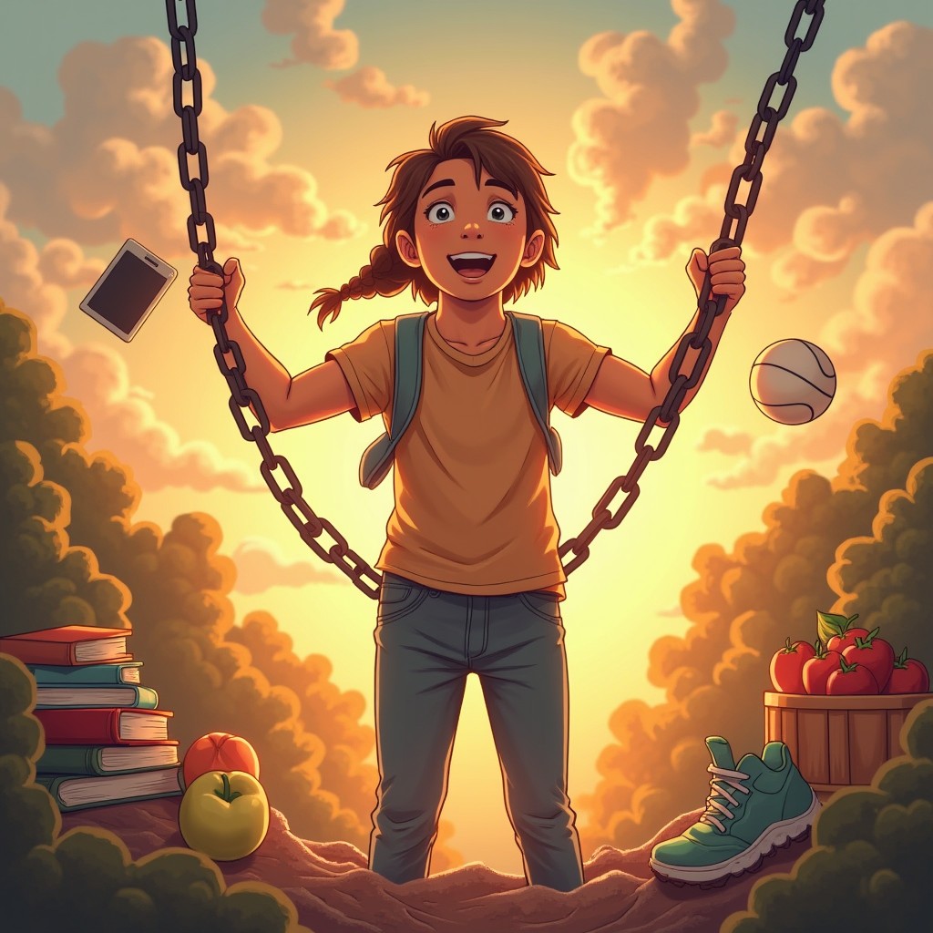 Break Free: Inspiring Image of a Teen's Journey to Health and Resilience