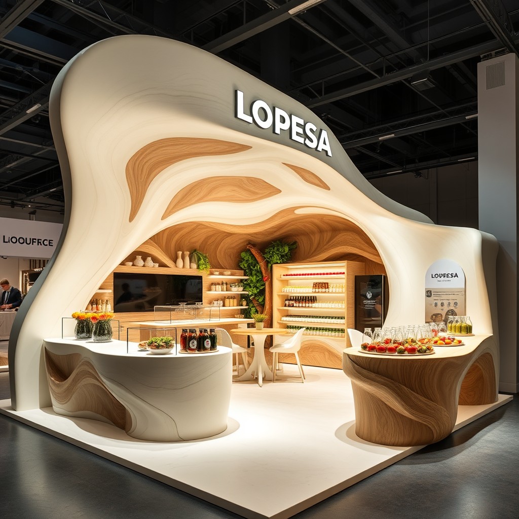 Stunning LOPESA Fair Booth Design for Spices and Condiments