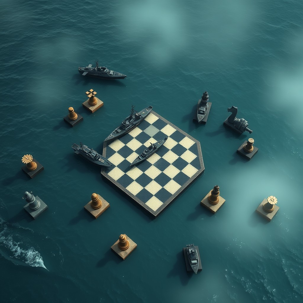 Strategic Chess-Themed Battlefield for Modern Warships | Idyllic