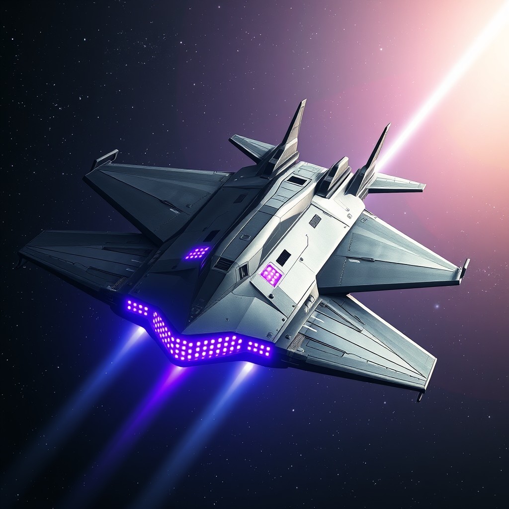 Futuristic Space Bomber Ship: A Journey Through the Cosmos