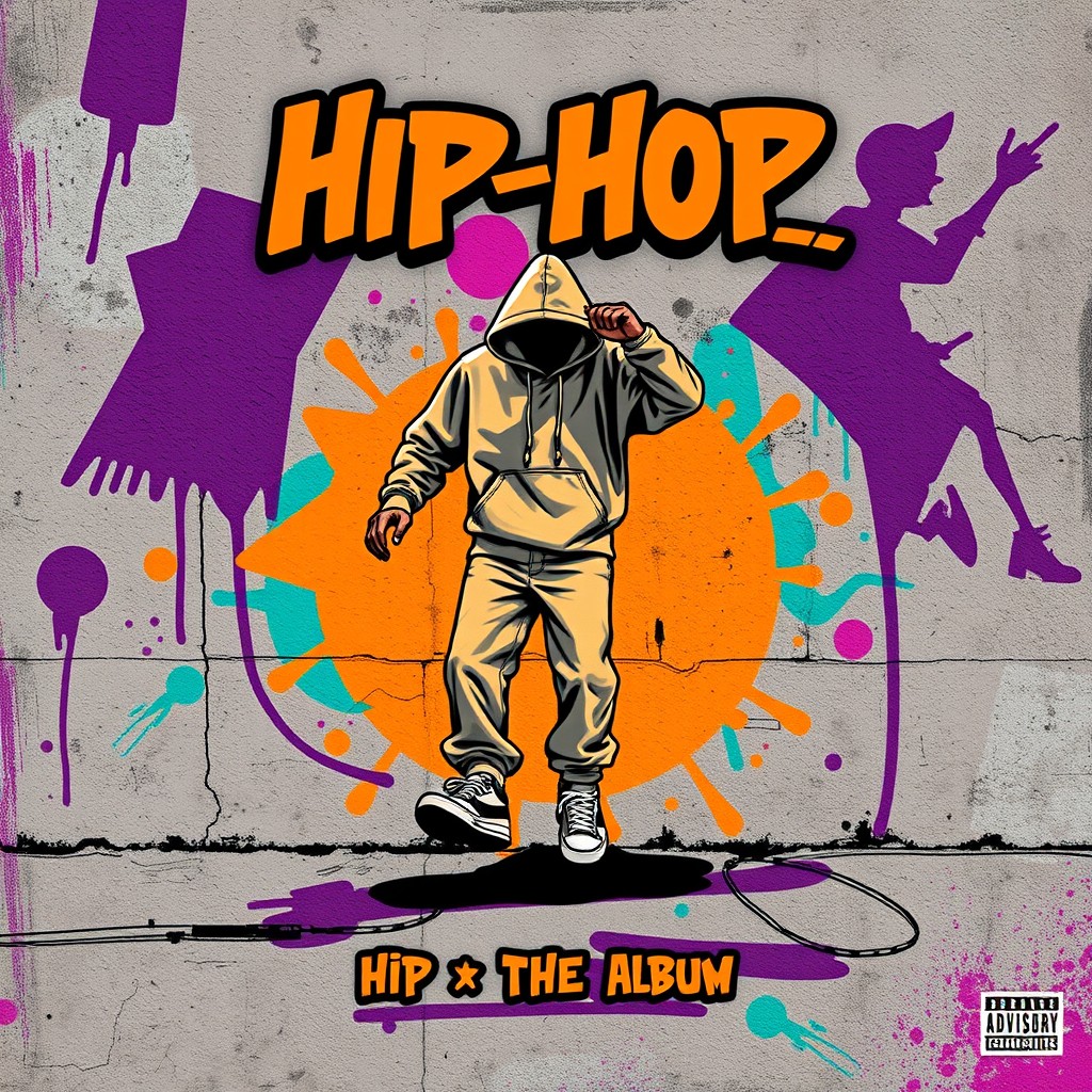 Vibrant Album Covers for Alternative Hip-Hop and Whimsical Artistry