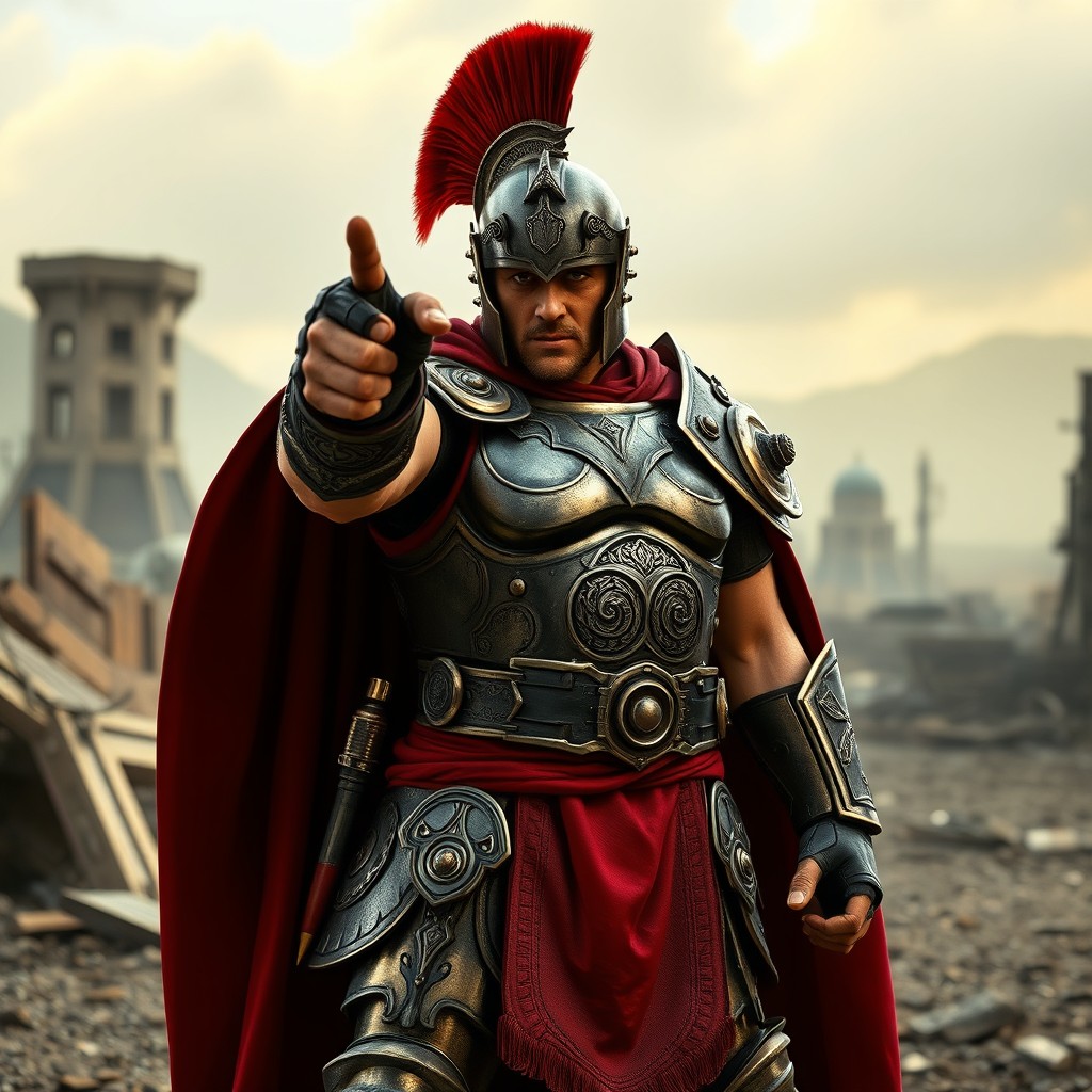 Epic Legion Centurion from Fallout: New Vegas - A Cinematic AI Artwork
