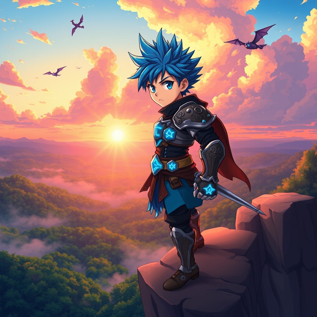 Epic Anime Adventure & Elegant Portrait: A Dual Showcase