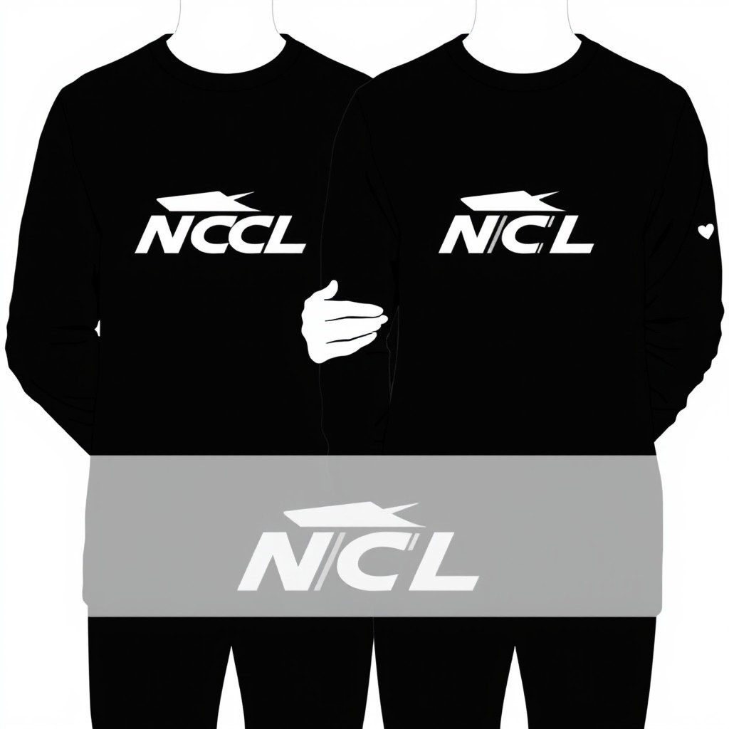 Stylish Long-Sleeve Couple T-Shirts with NCL Logo