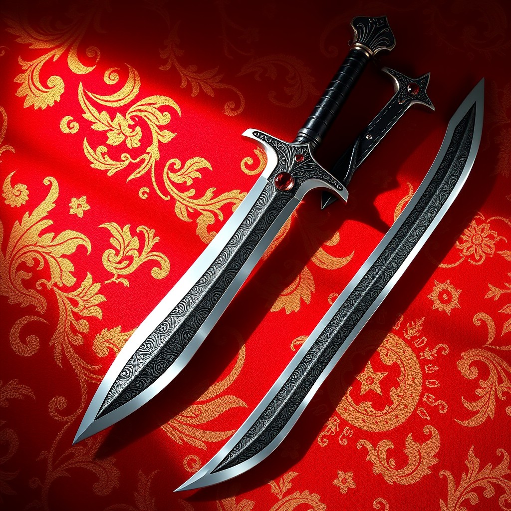 Enchanting Fantasy Dual Scimitars: A Masterpiece of Design