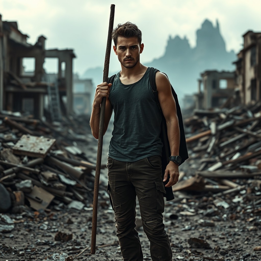Resilience in Ruins: Post-Apocalyptic Anime Art