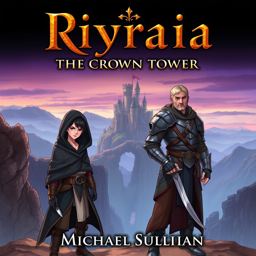 Illustrated Book Cover: 'Riyria: The Crown Tower' by Michael Sullivan