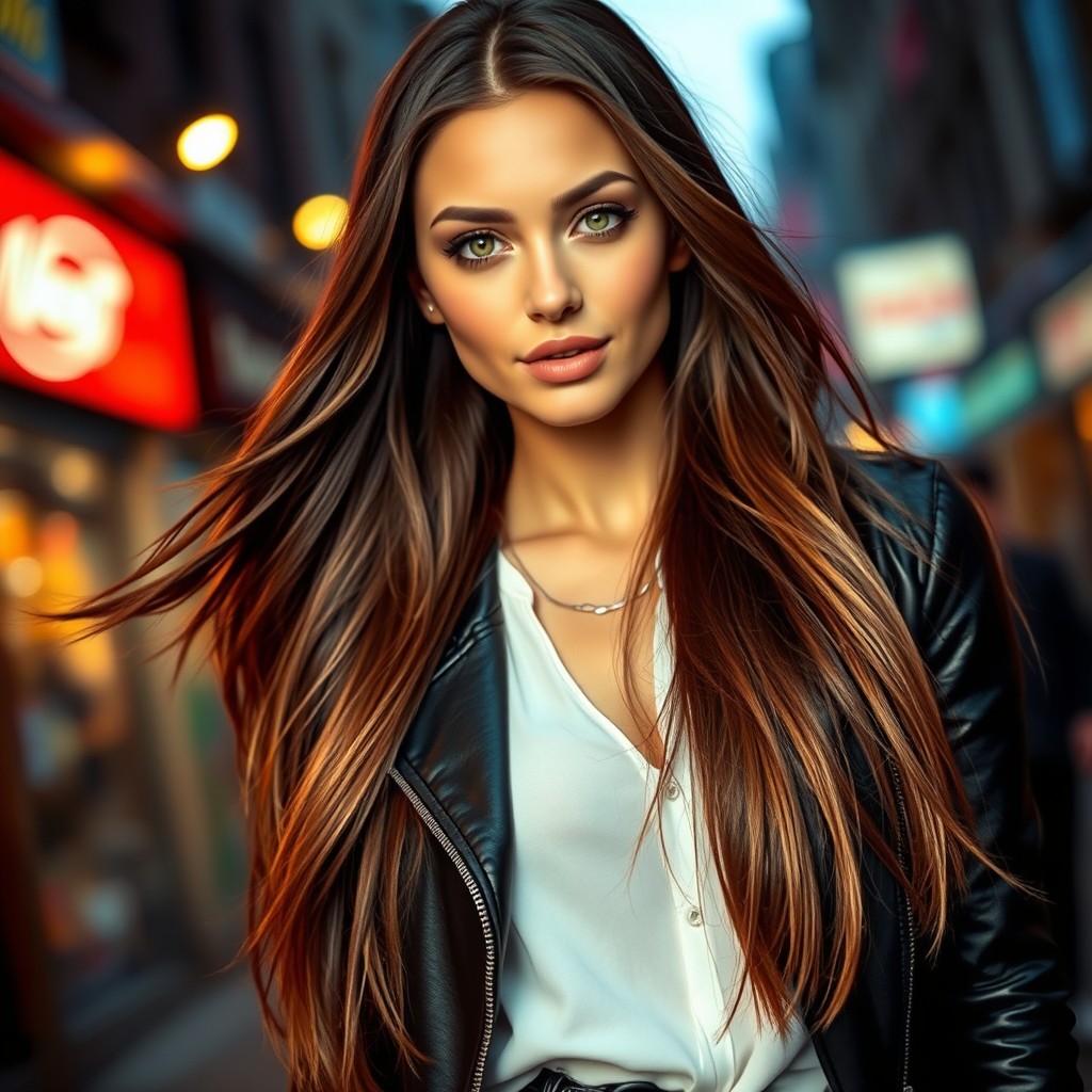 Vibrant Portrait of Niki: Chic Urban Style