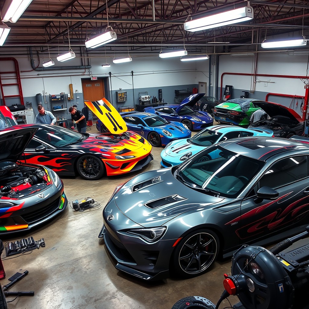 Explore Vibrant Automotive Customization: A Creative Garage Journey