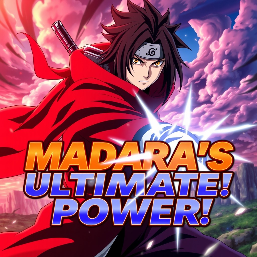 Madara Uchiha: Unleashing Ultimate Power – Epic YouTube Thumbnail Design