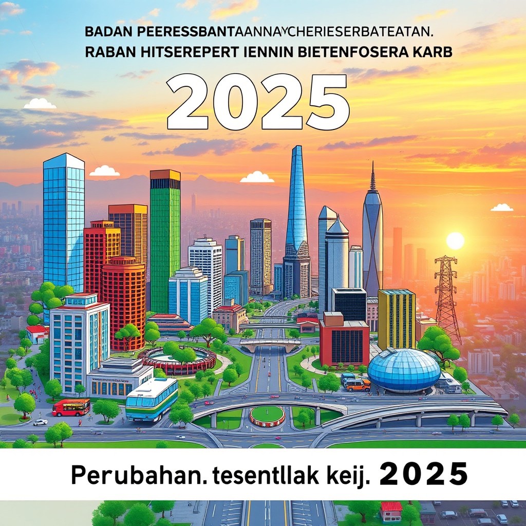 Urban Development Planning 2025: Innovative Illustrated Report Cover