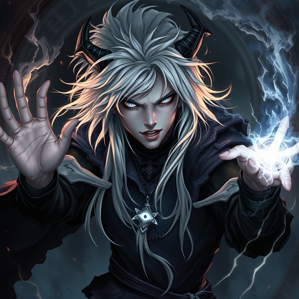 Enchanting Drow Sorcerer: A Dance of Madness and Arcane Power