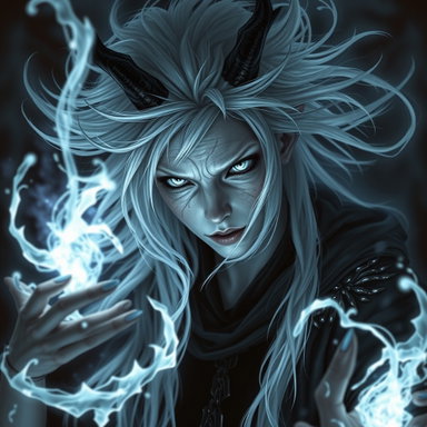 Enchanting Drow Sorcerer: A Dance of Madness and Arcane Power