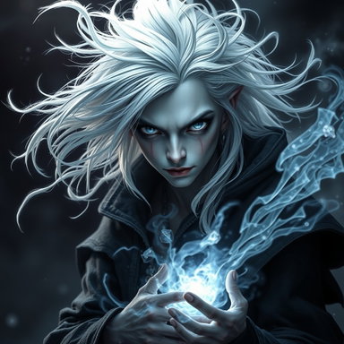 Enchanting Drow Sorcerer: A Dance of Madness and Arcane Power