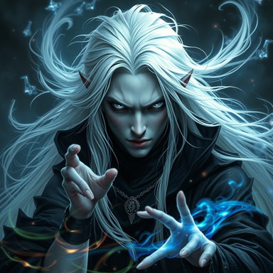 Enchanting Drow Sorcerer: A Dance of Madness and Arcane Power