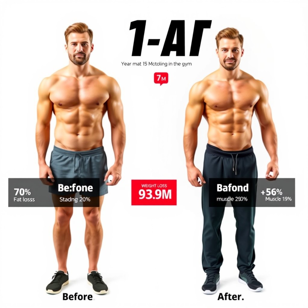 Inspiring Fitness Transformation Before After Journey