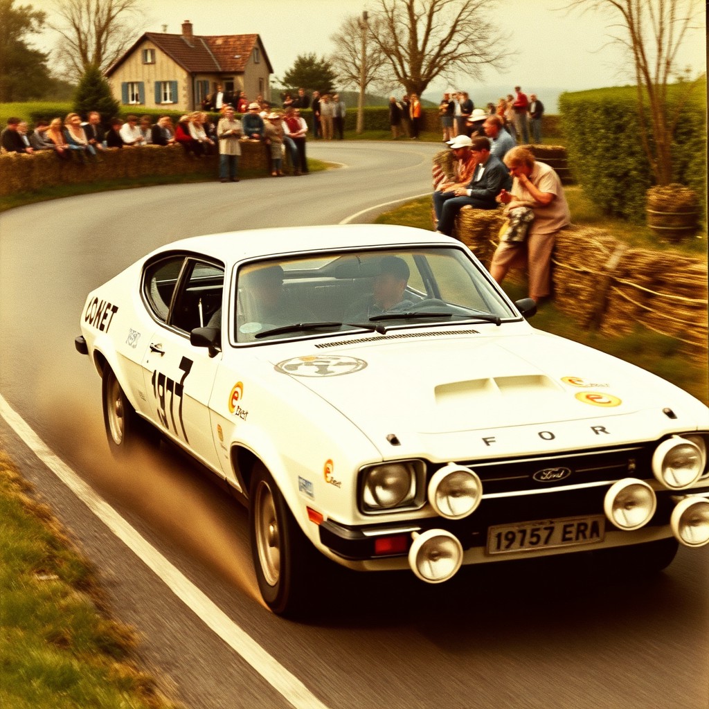 Vintage 1973 Ford Capri Rally: A Race Through History
