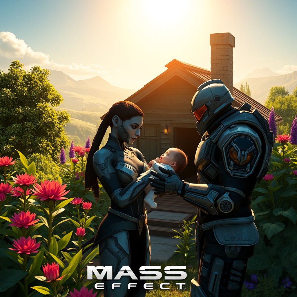 Heartwarming Scene of Tali and Shepard on Rannoch | Mass Effect Art
