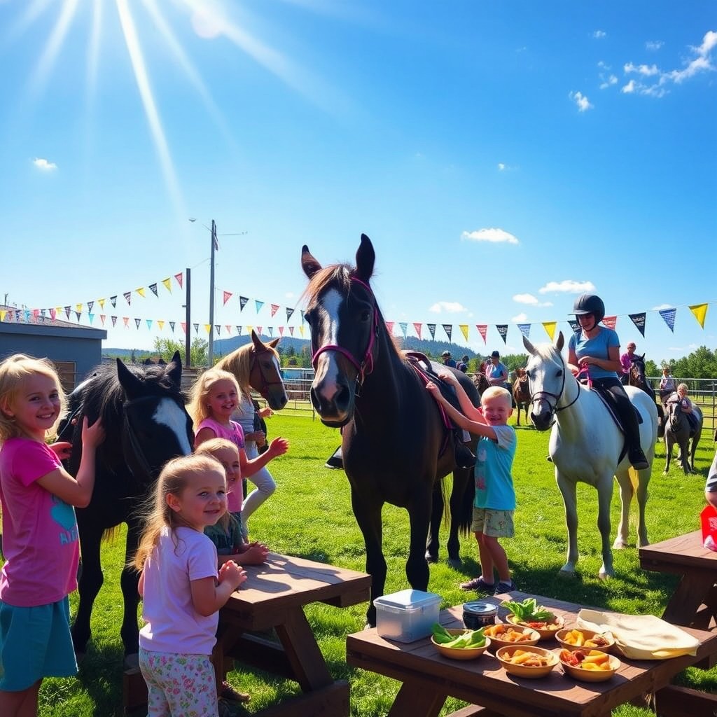 Joyful Pony Camp Adventure: Kids, Ponies, and Fun Times