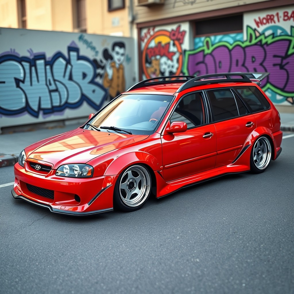 Aggressive Modifications: The 1999 & 1997 Hyundai Elantra Wagon Showcase
