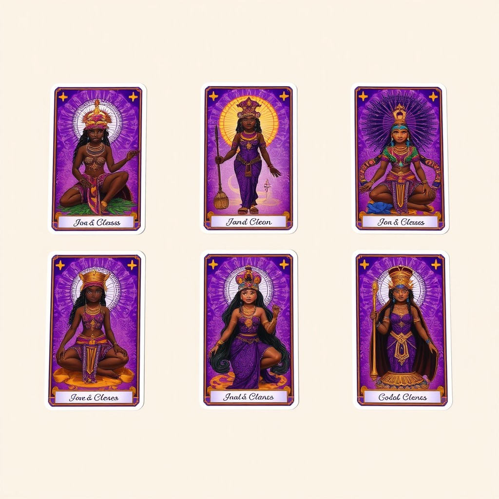 Explore the Vibrant Oracle Tarot Cards of Black African Ifá Deities