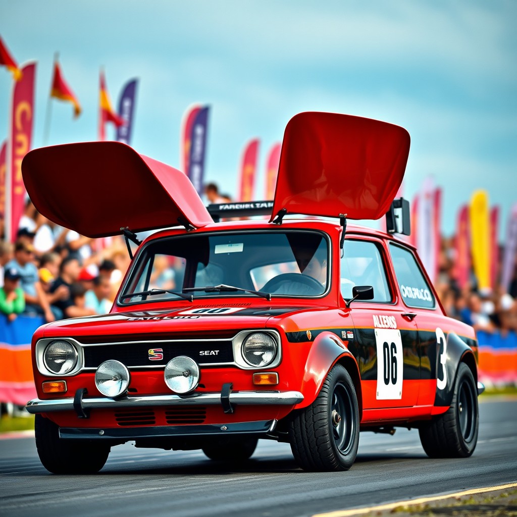 Stunning SEAT 600 Rally Car on Dynamic Stage