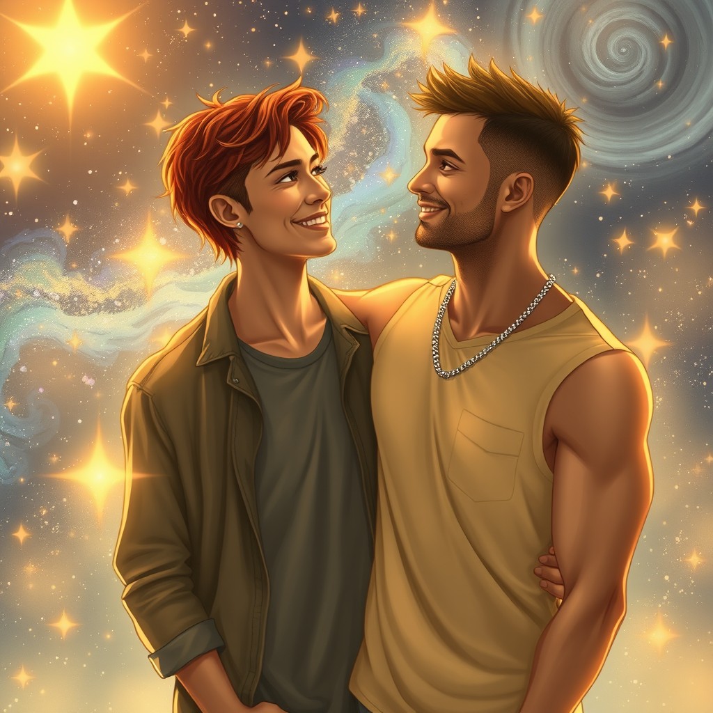 Ethereal Reunion: Jace Renner & Kai Soren in a Celestial Embrace