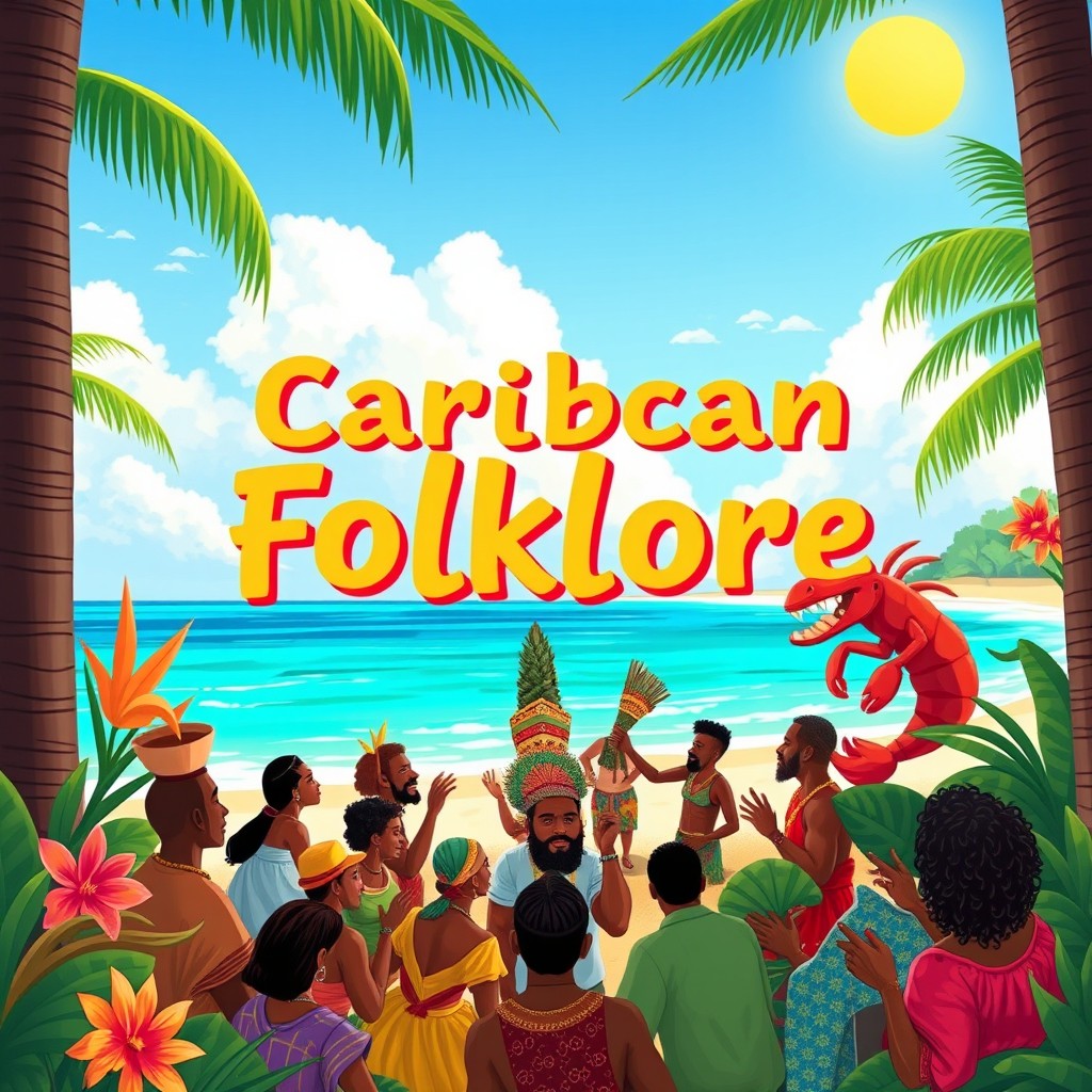 Captivating Caribbean Folklore Illustrations for YouTube Channel