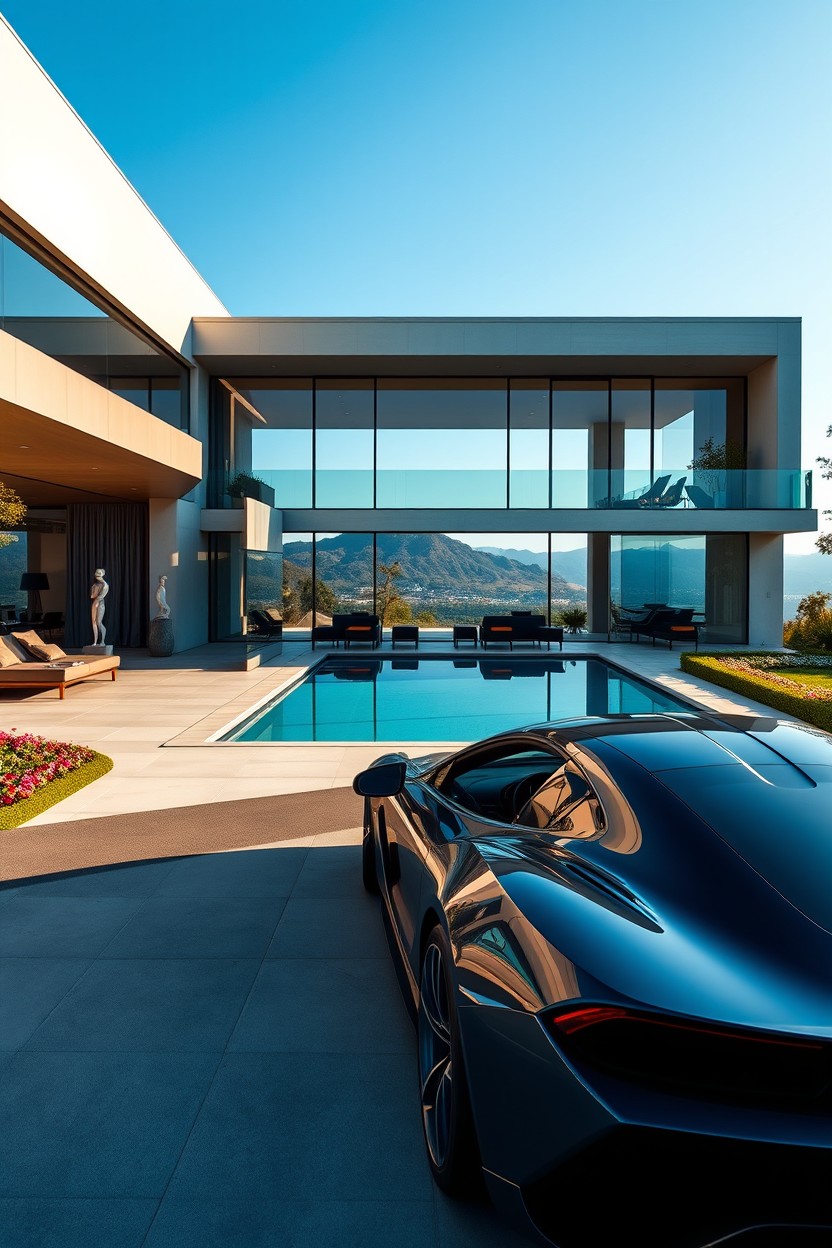 Sleek Luxury Estate: Experience Elite Living in Modern Architecture