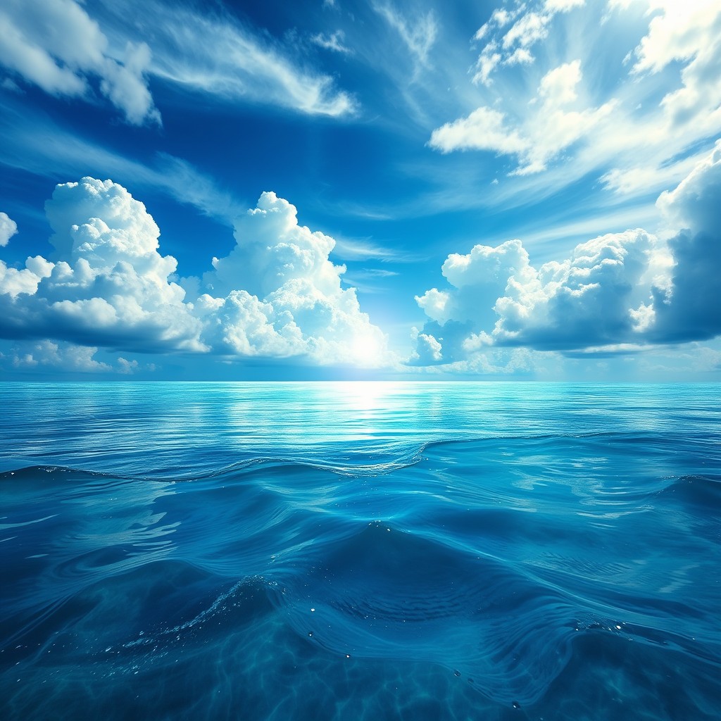 Celestial Waters: A Stunning Visualization of Firmament and Reflection