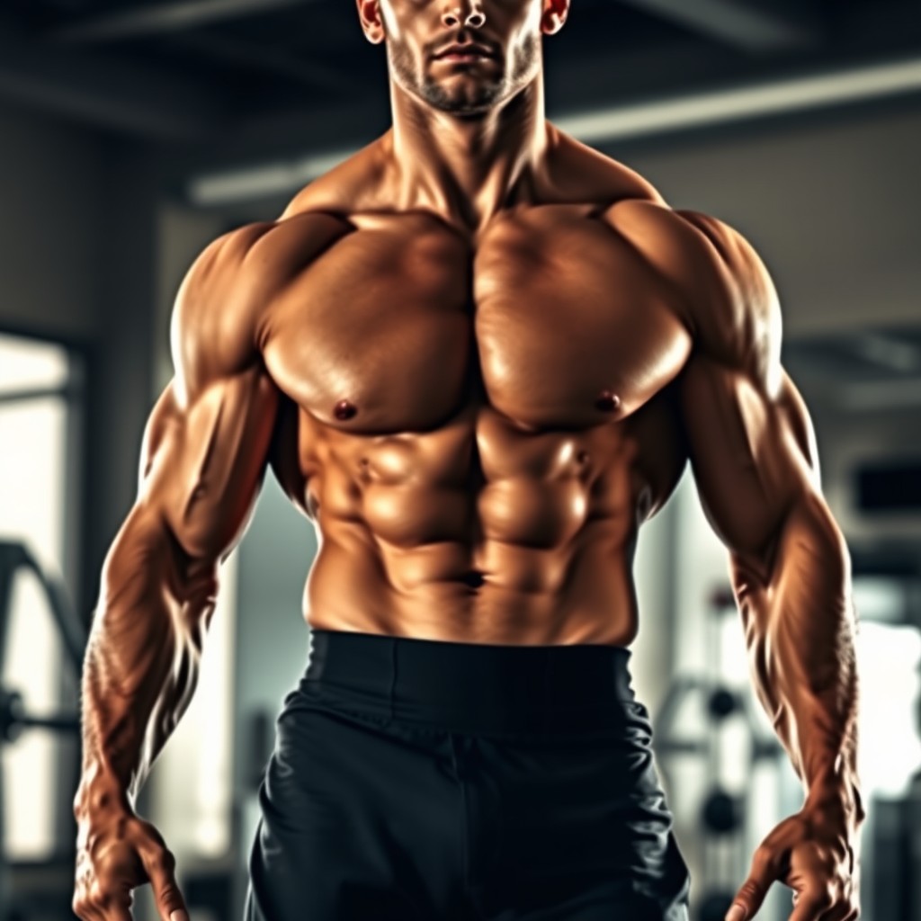 Dramatic Muscle Definition: Upper vs. Lower Chest in Fitness Art