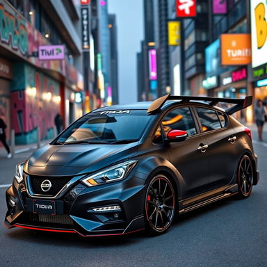 Stunning Customized Nissan Tiida Showcase: Night Urban Style