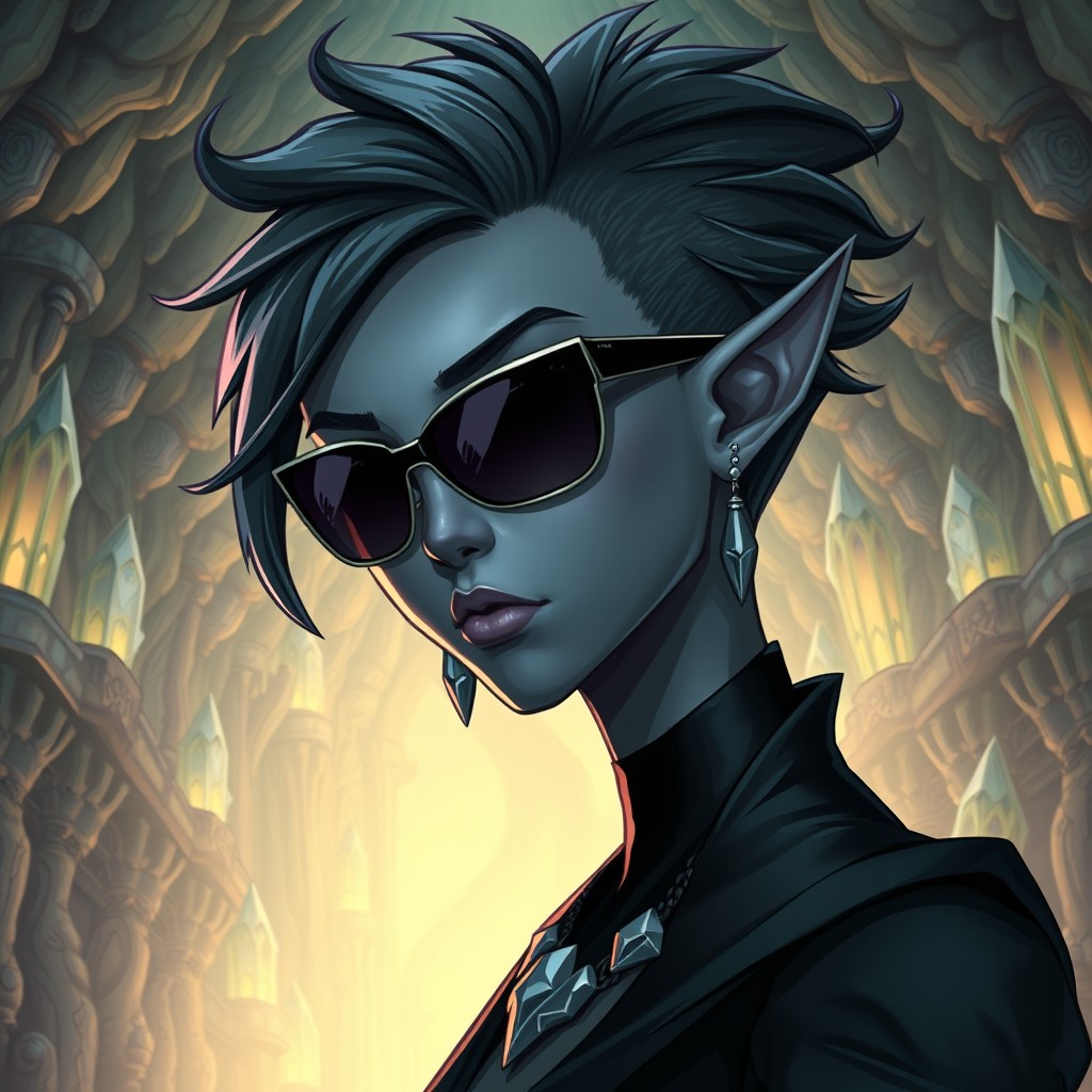 Stylish Drow Characters: A Modern Fantasy Aesthetic