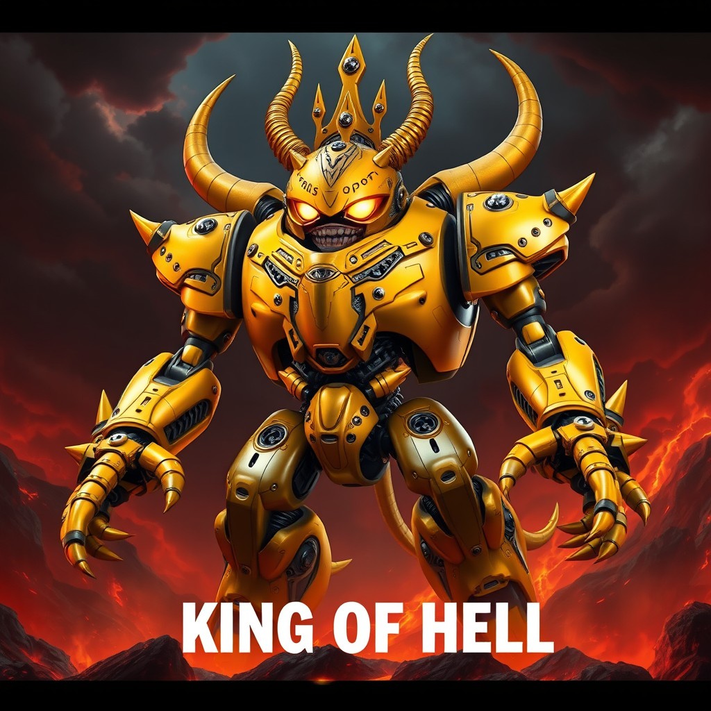 King of Hell: The Ultimate Yellow Demon Robot and Creature