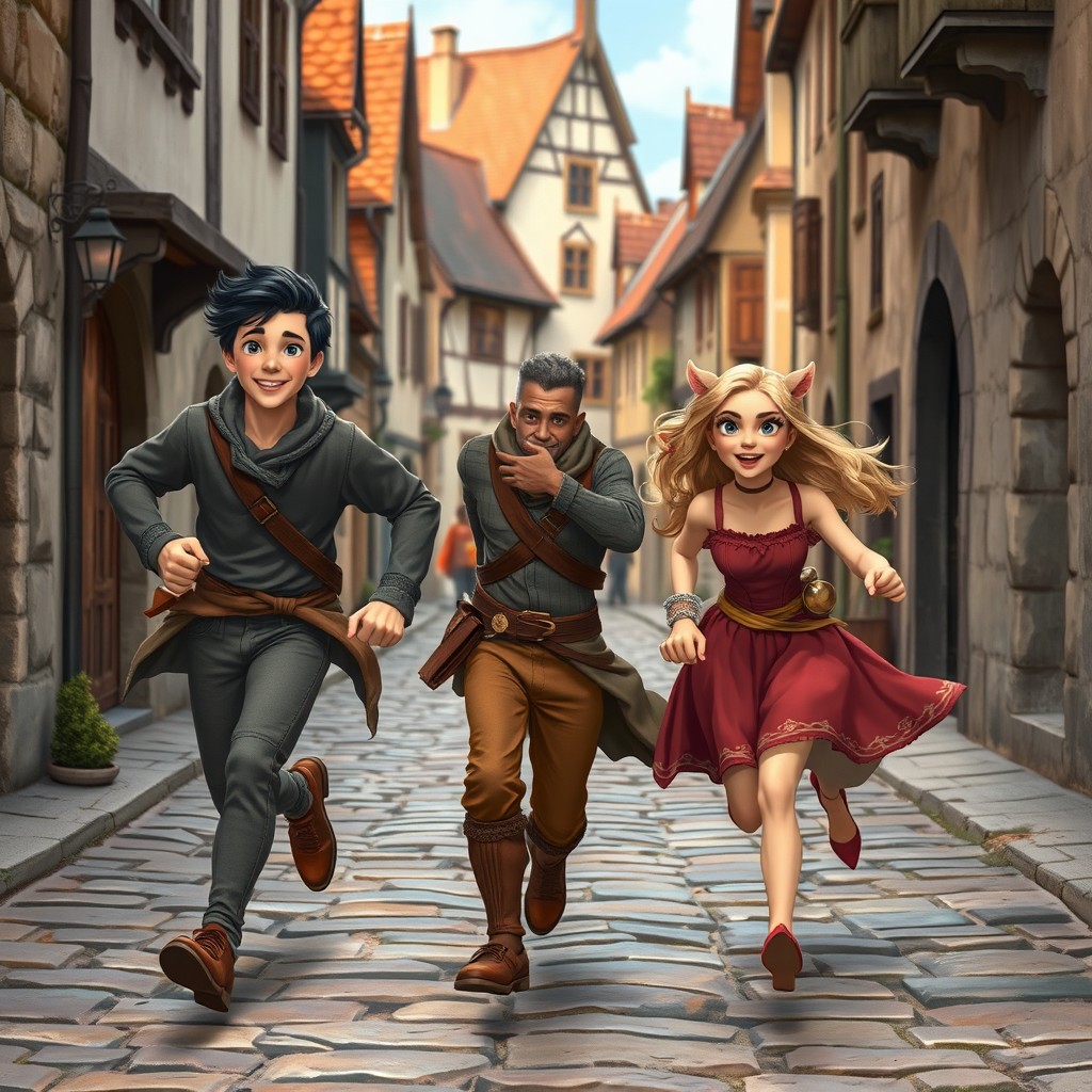 Joyful Adventures in a Medieval Town: Friendship in Every Step