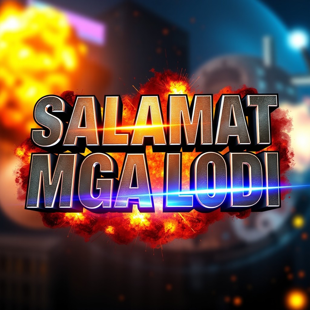 Dramatic 3D Graphic: 'SALAMAT MGA LODI' in Action Movie Style
