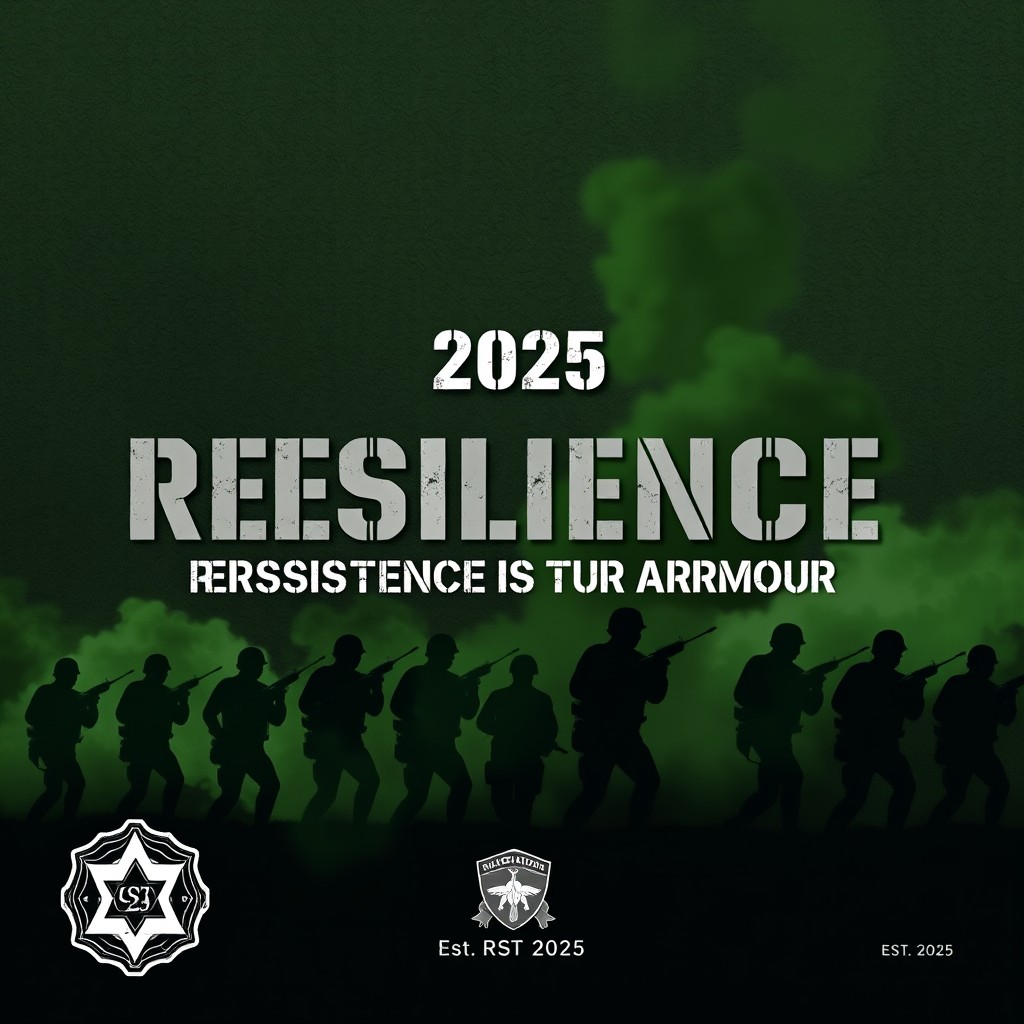 Military Cover Design: Resilience 2025 - Strength & Unity