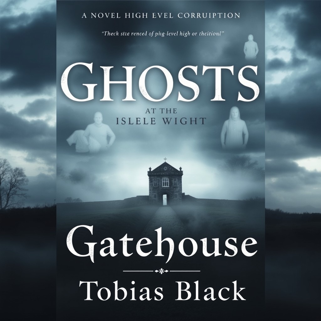 Ghosts at the Gatehouse: Haunting Book Cover Design by Tobias Black