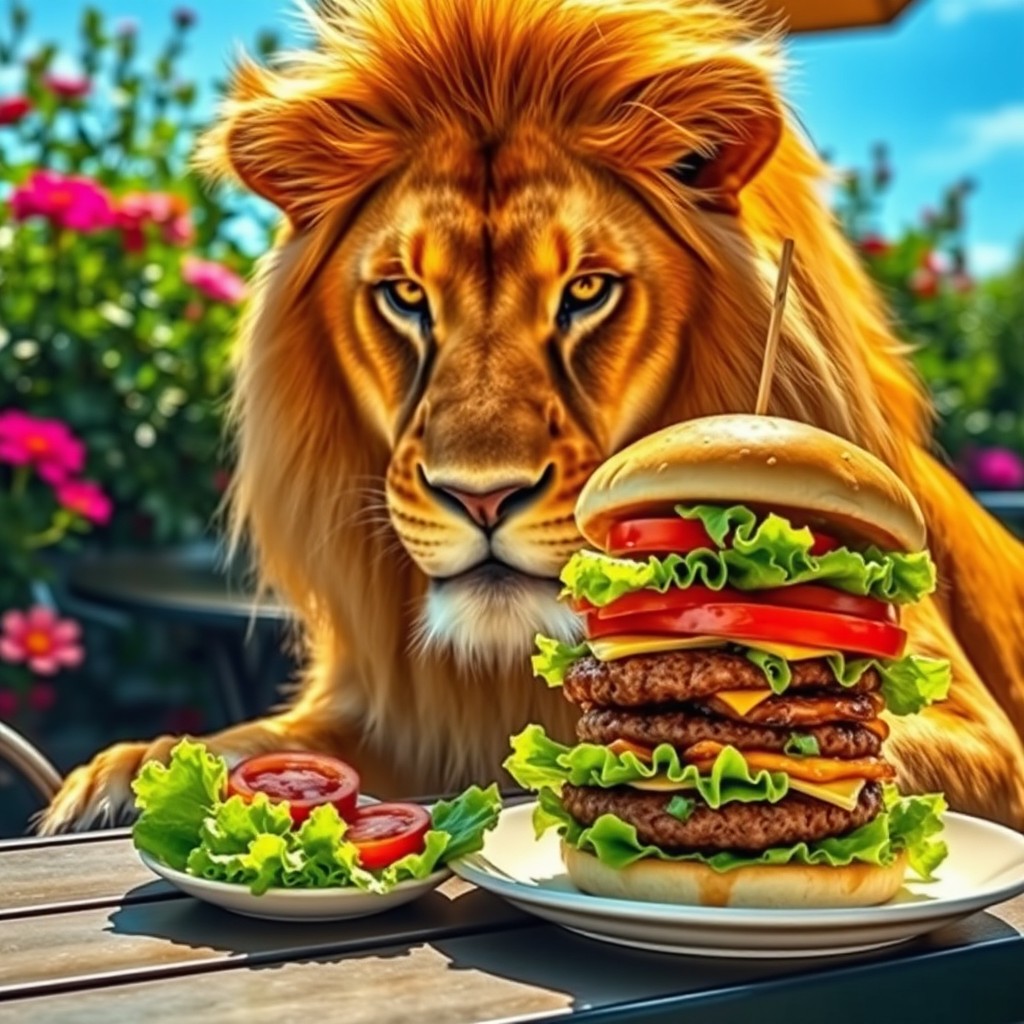 Whimsical Lion Dining Experience & Exquisite Eatzwee Poster Design