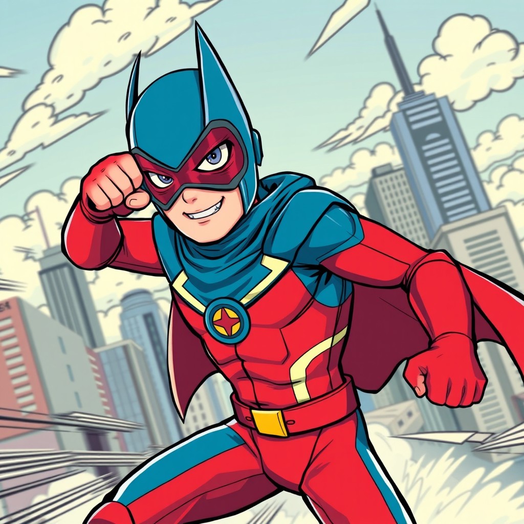 Dynamic Comic Book Character Illustration – A Blend of Modern and ...