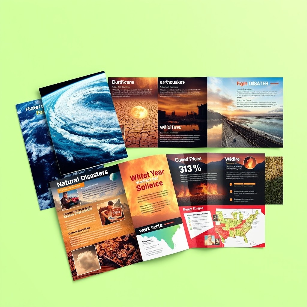 Stunning Natural Disasters Brochure Design | Visual Impact & Safety Tips